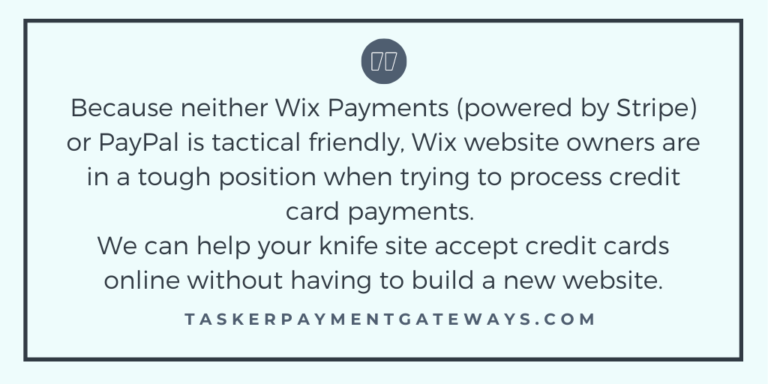 Wix payment gateways for knives | Tasker Payment Gateways